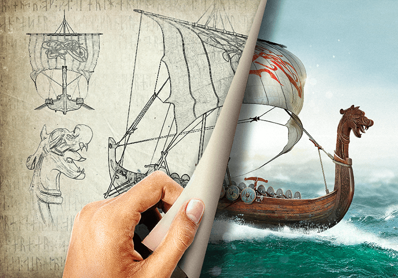 The Drakkar, a Viking warship - Vikings: War of Clans